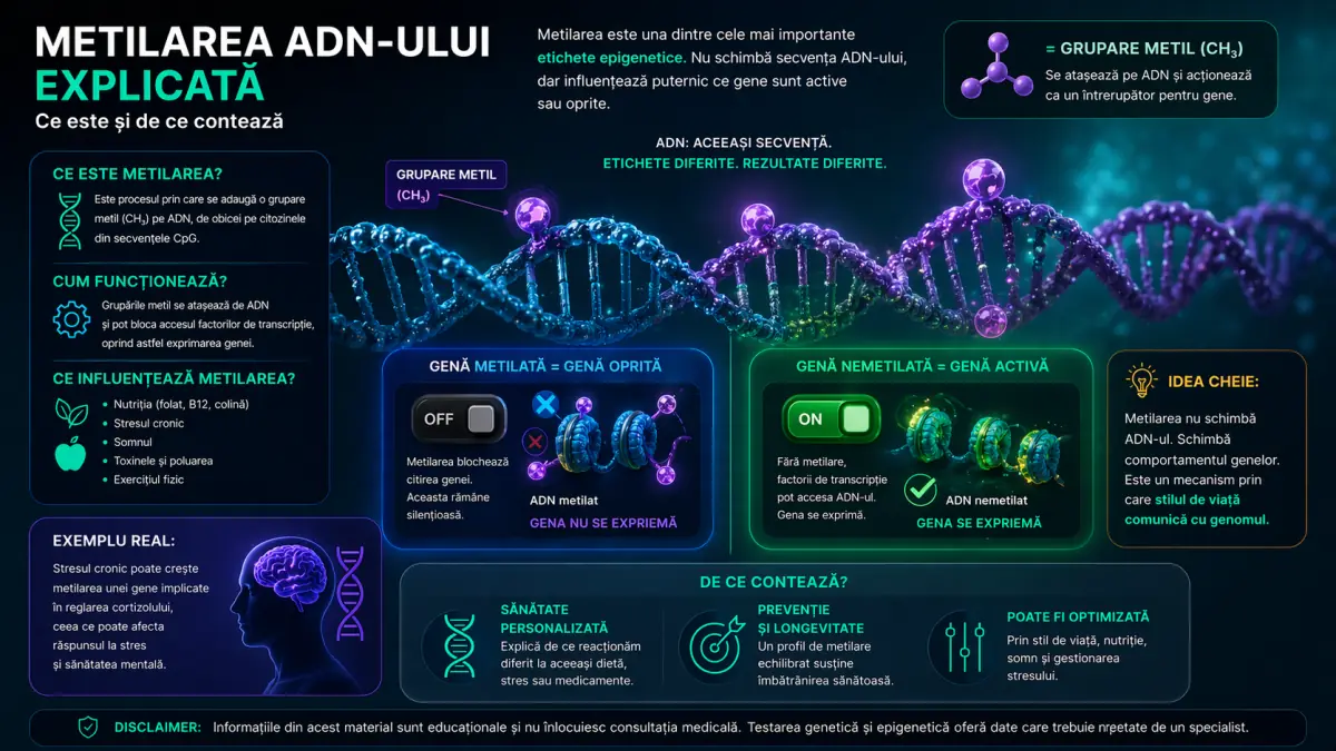 Metilarea ADN-ului: ce este | Biohacking Performance